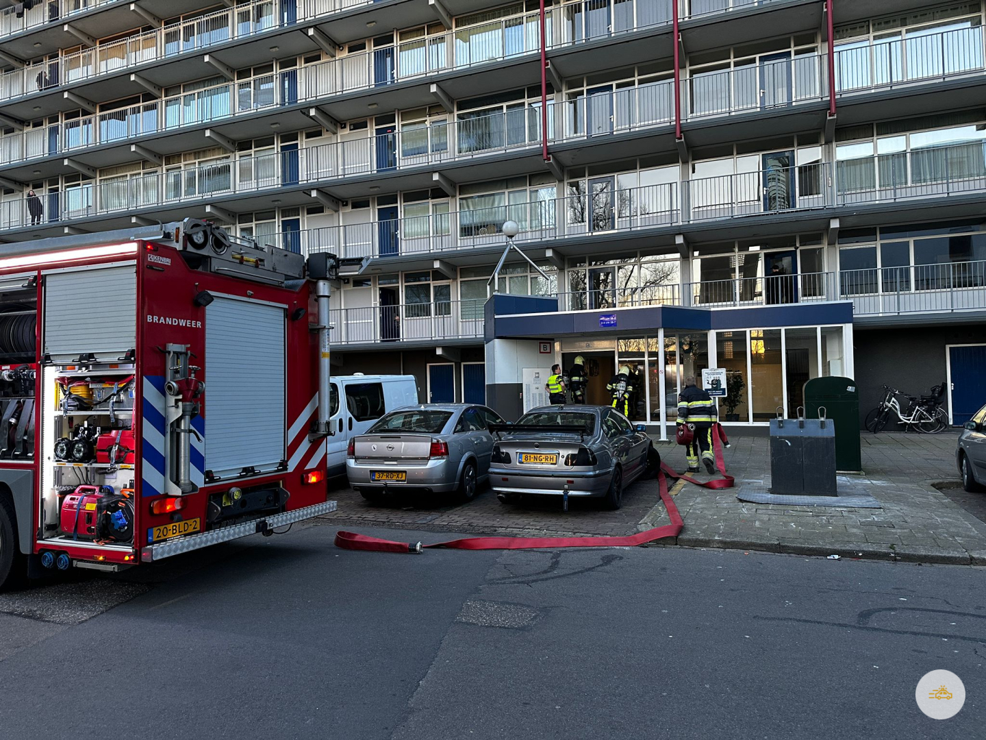 Rokende barbecue zorgt voor brandweer inzet